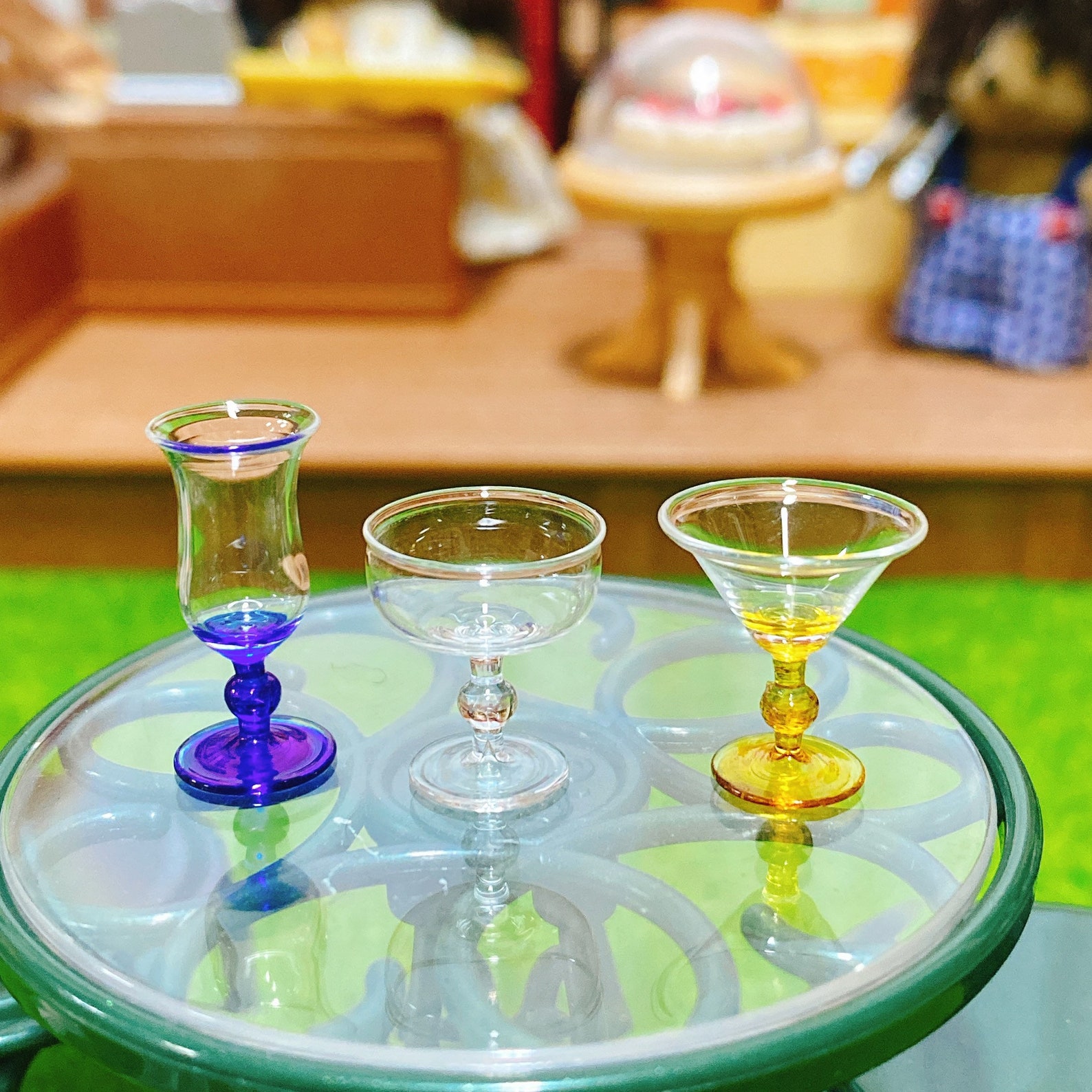 7 Pieces Miniature Glass Miniature Glasses Mixes Pattern - Etsy