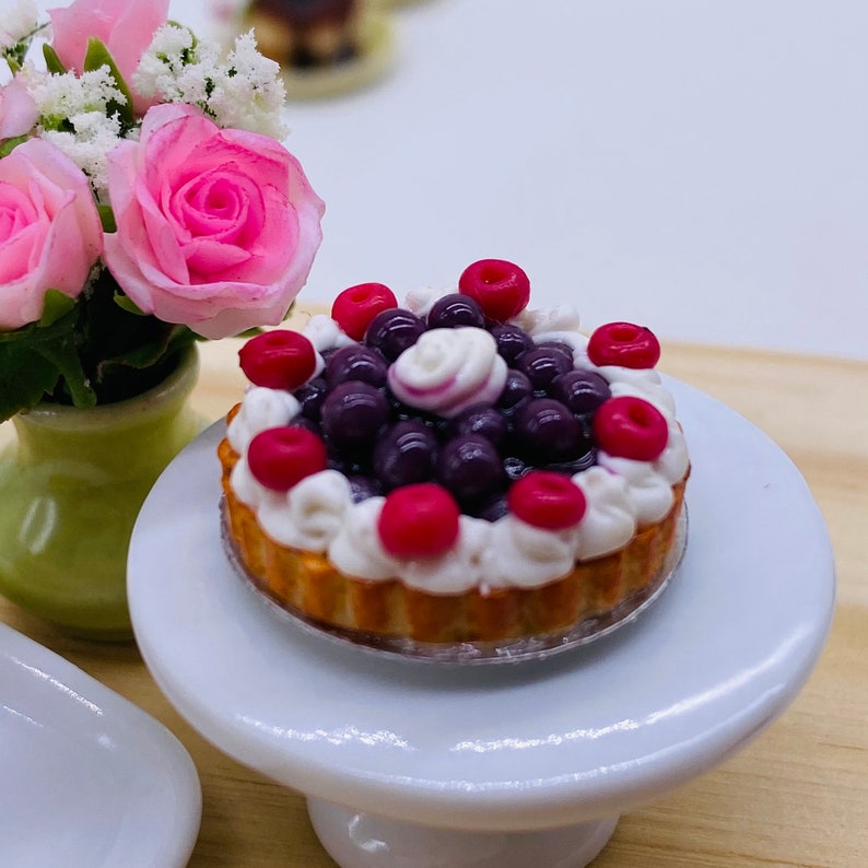 Miniature Tart Miniature Fake Food Miniature Bakery - Etsy