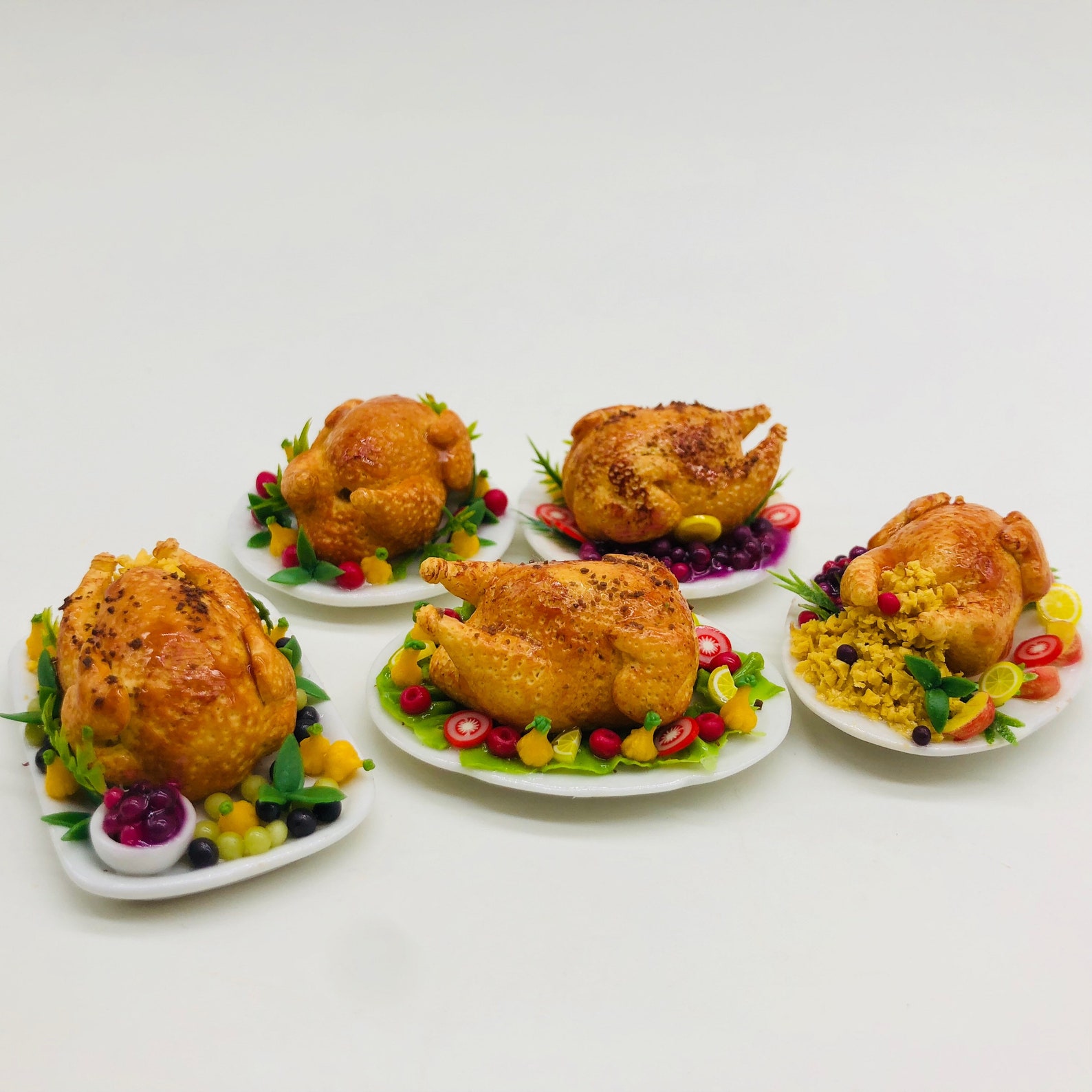 Miniature Turkey Miniature Food Thanksgiving Food Decorate | Etsy