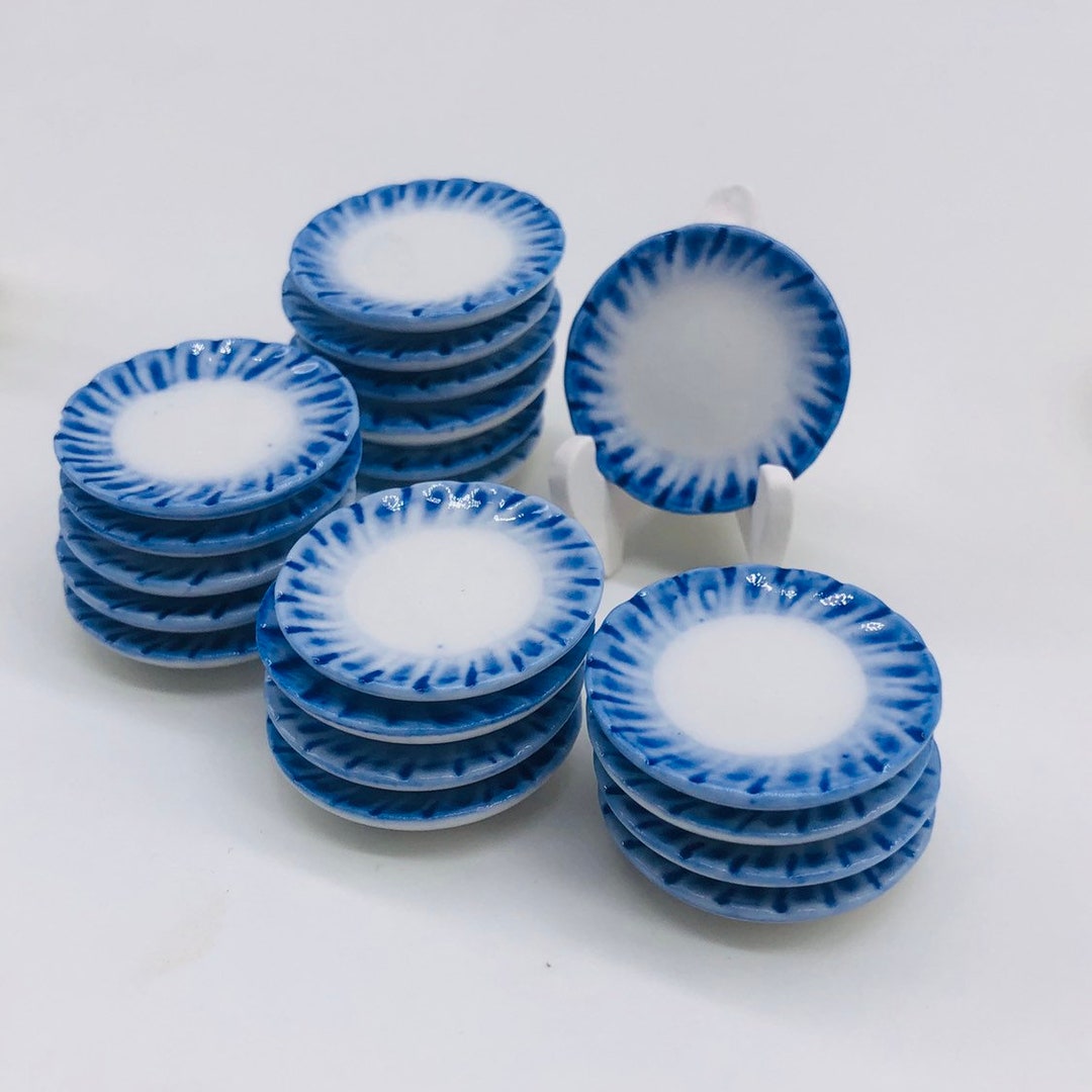8 Pieces Miniature Ceramic Plate 25 Mm Decorate for Doll - Etsy