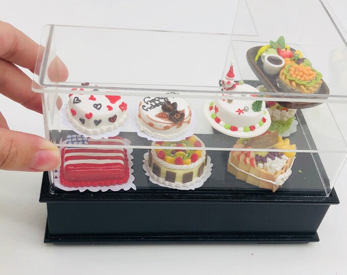 Miniature Showcase L Shape, Miniature Cabinet Decorate for Dollhouse - Etsy