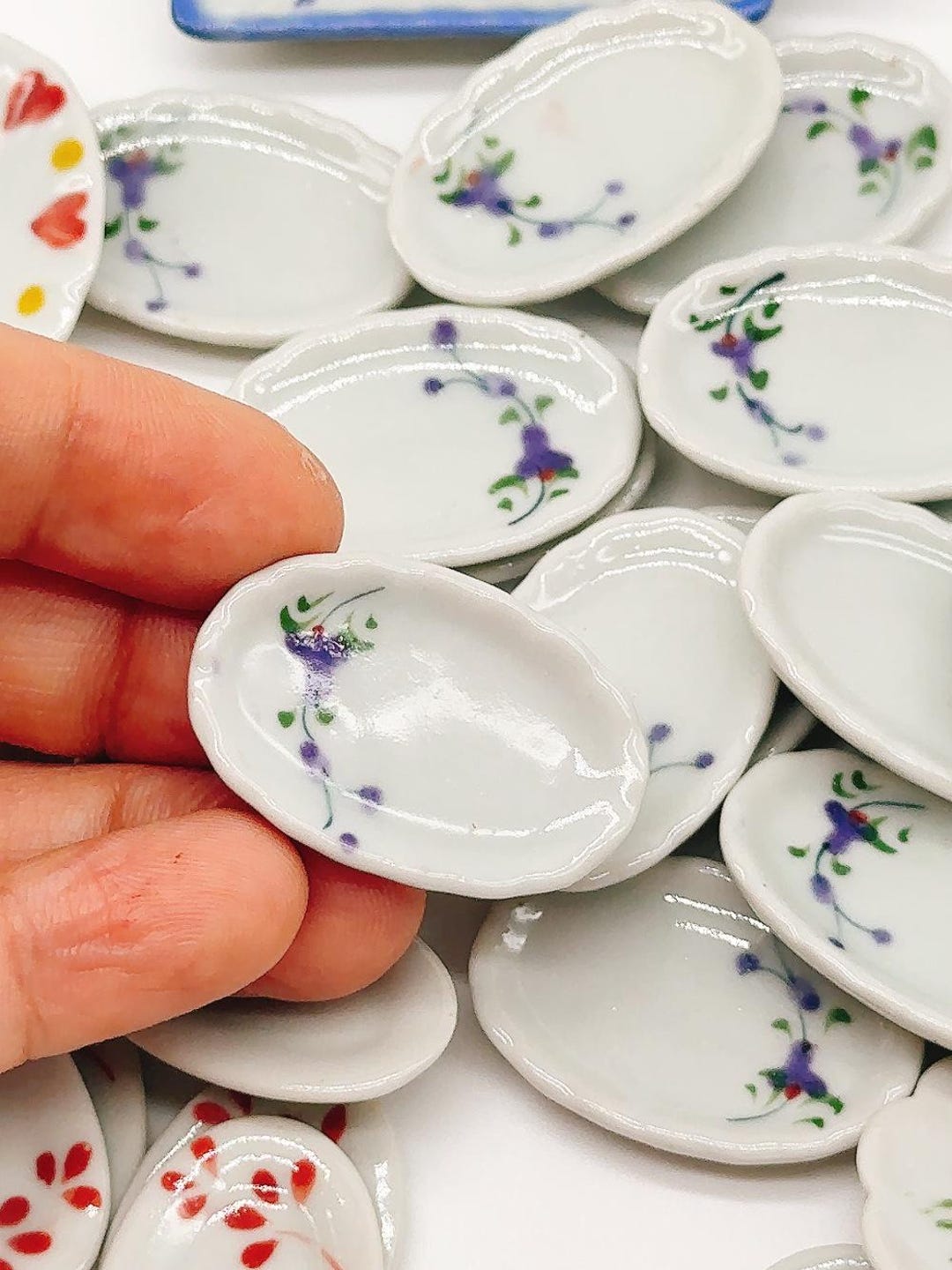 10 Pieces Miniature Ceramic Plate Decorate for Doll - Etsy