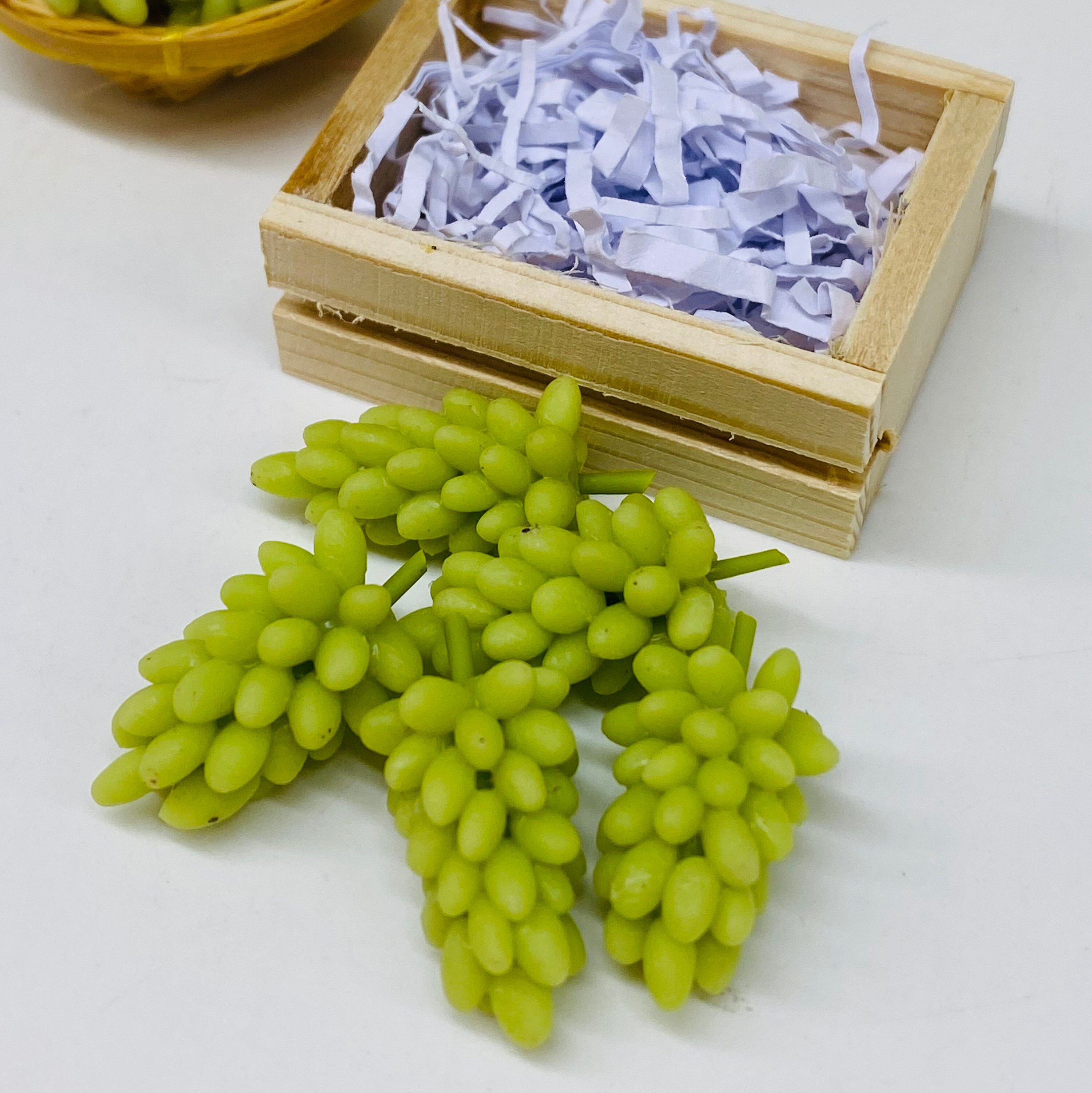 Miniature Grape 5 Pieces With Wooden Box for Dollhouse - Etsy