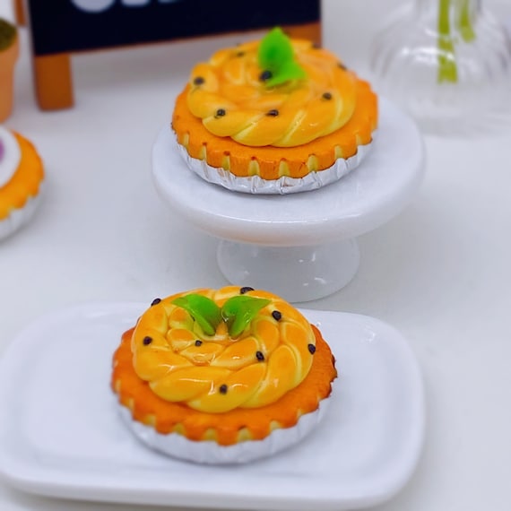 Miniature Tart Miniature Fake Food Miniature Bakery - Etsy
