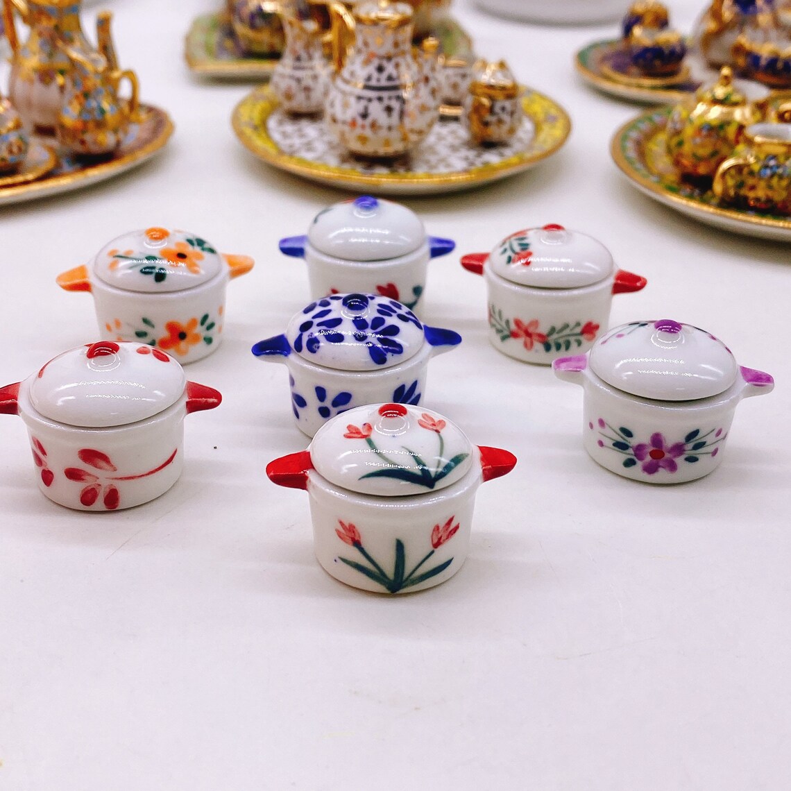 Miniature Ceramic Pot Miniature Ceramic Kitchen Miniature - Etsy