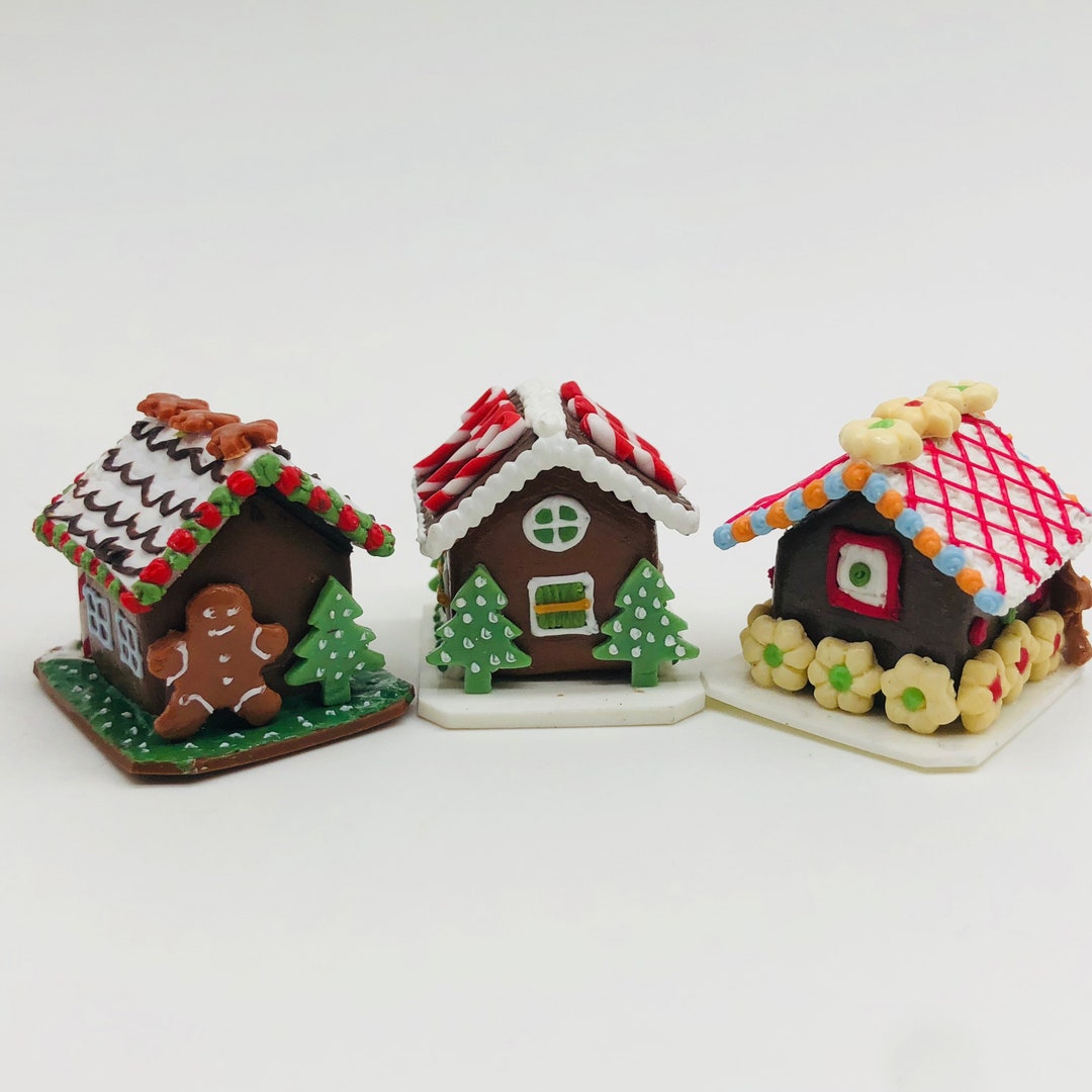 Miniature Gingerbread House 3d,miniature Christmas Cake,miniature ...