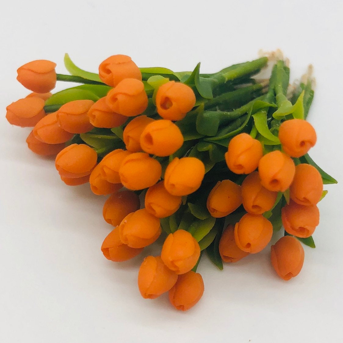 5 Bundles Miniature Tulip Orange Color Miniature Garden | Etsy
