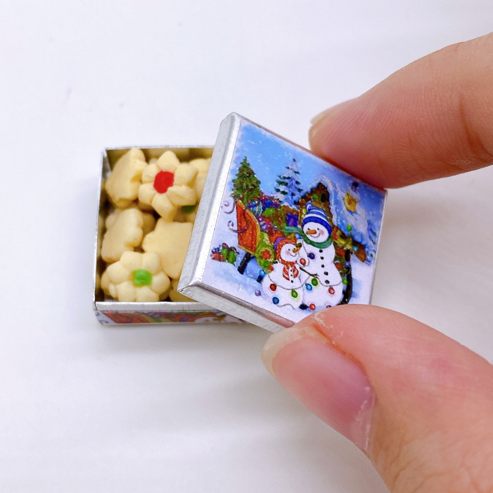 Miniature Cookies With a Tinminiature Christmas - Etsy