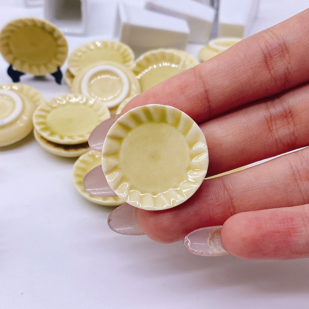 10 Pieces Miniature Ceramic Plate 25 Mm Decorate for Doll - Etsy