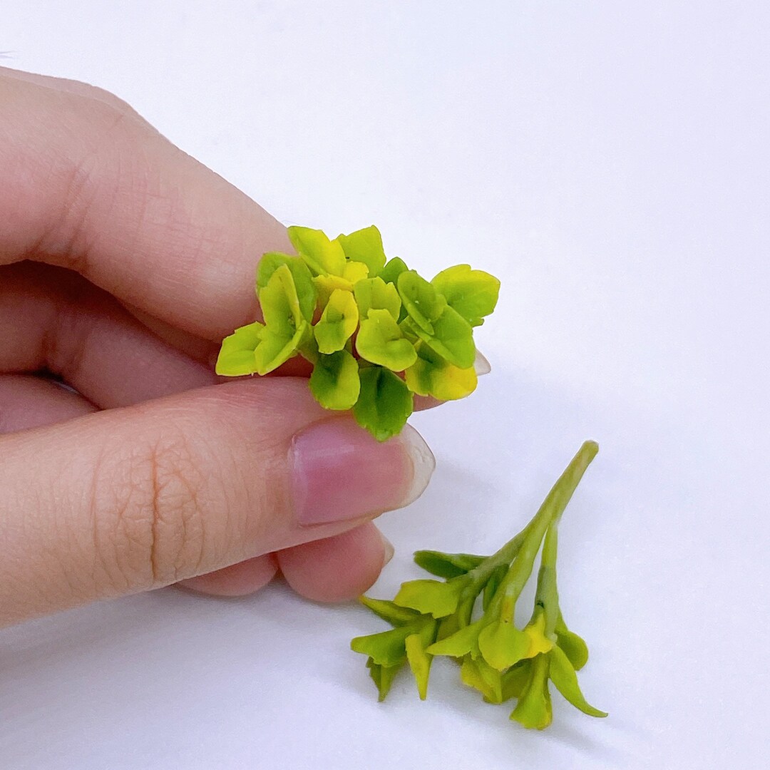 2 Pieces Miniature Plants Made Clay Polymer, Miniature Decorate for ...