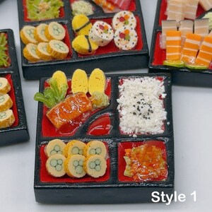 Miniature Japan Food Set Bento, Miniature Food, Miniature Decorate Doll ...