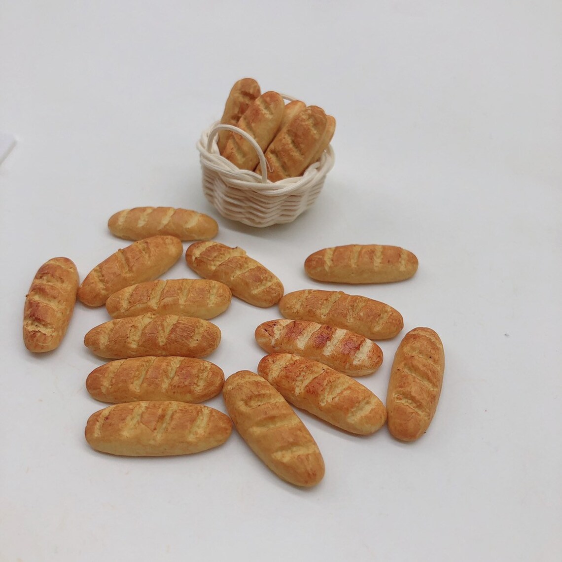 10 Pieces Miniature Breadminiature Bakeryminiature | Etsy