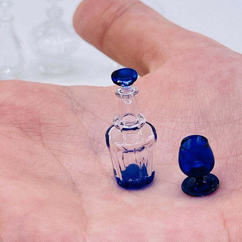 2 Pieces Miniature Jug and Glass Made From Glasses Miniature - Etsy