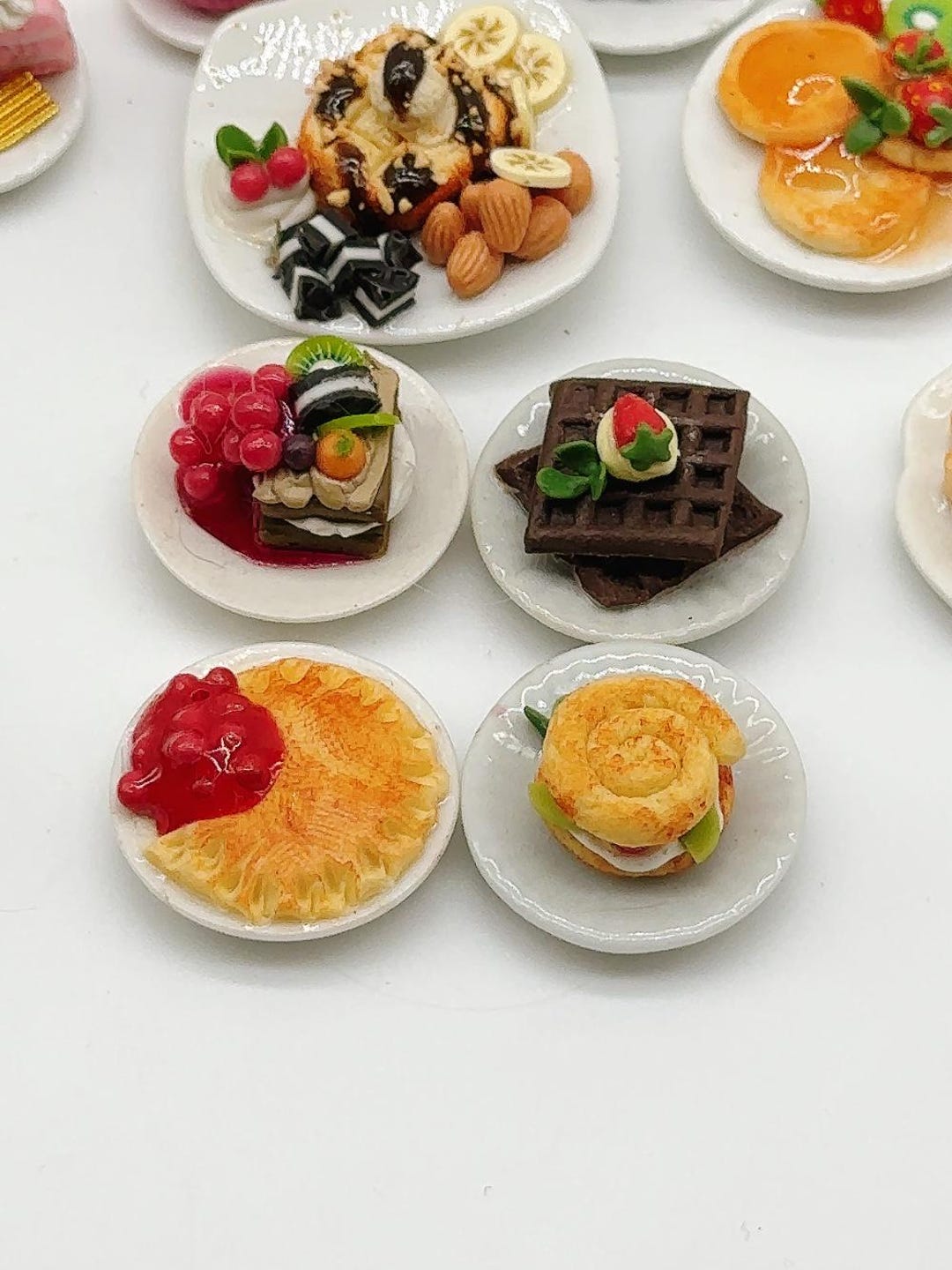 Miniature Sweet Dessert Set: 1∶12 Dollhouse Food, 4 Pieces - Etsy