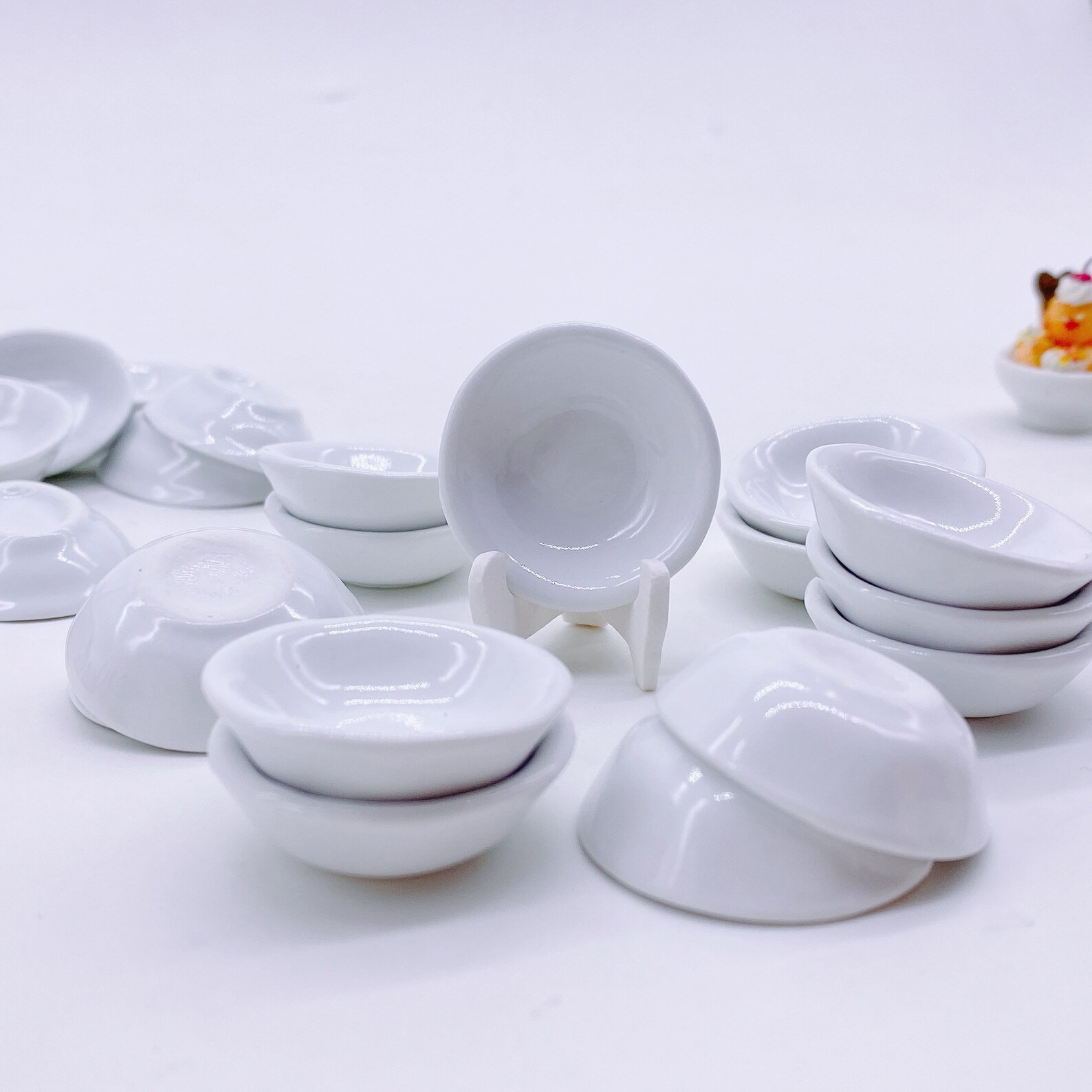 10 Pieces Miniature Ceramic Bowl 2.8 Cm. Decorate for Kitchen - Etsy