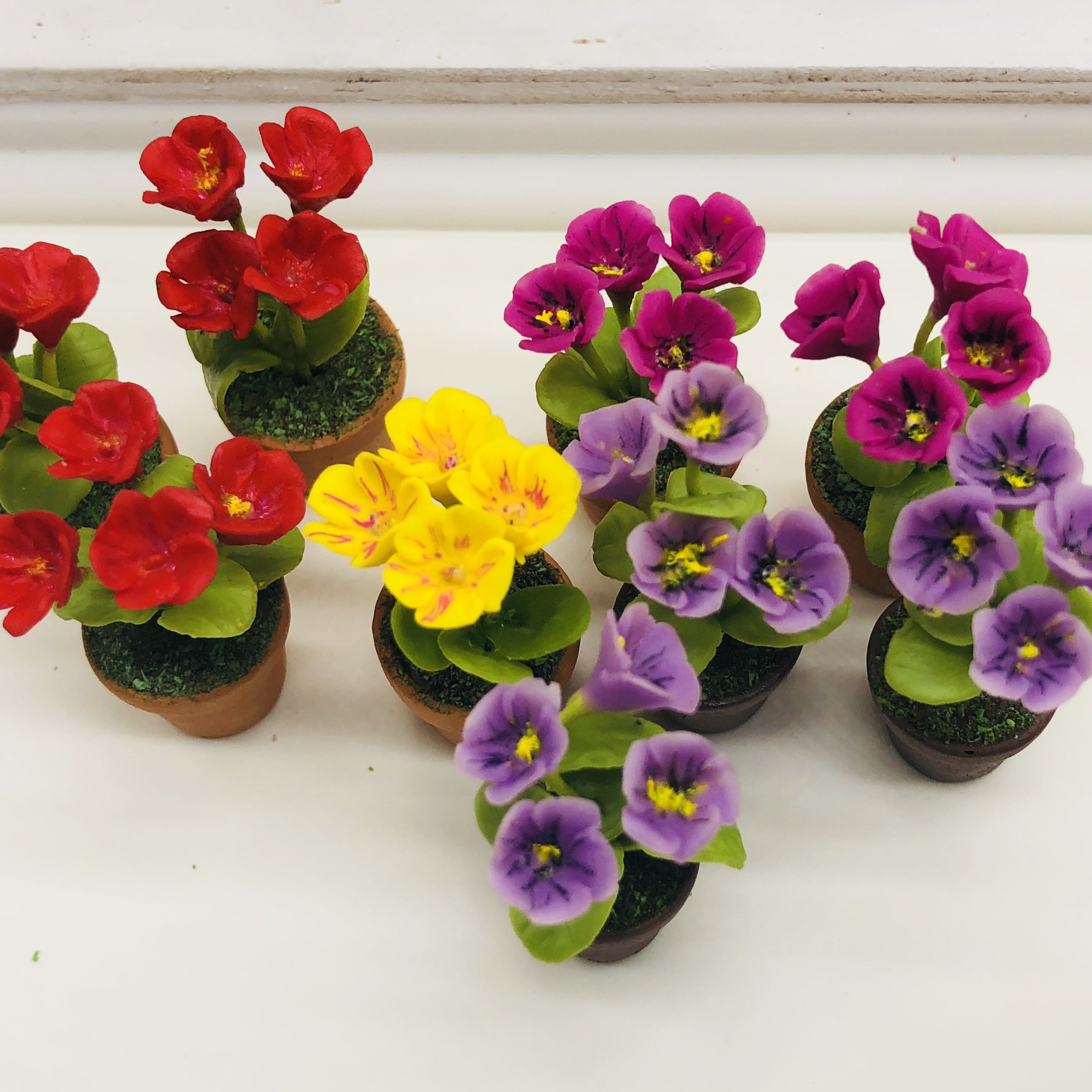 4 pieces Miniature Flower 4 color and Miniature Orchids,Miniature ...