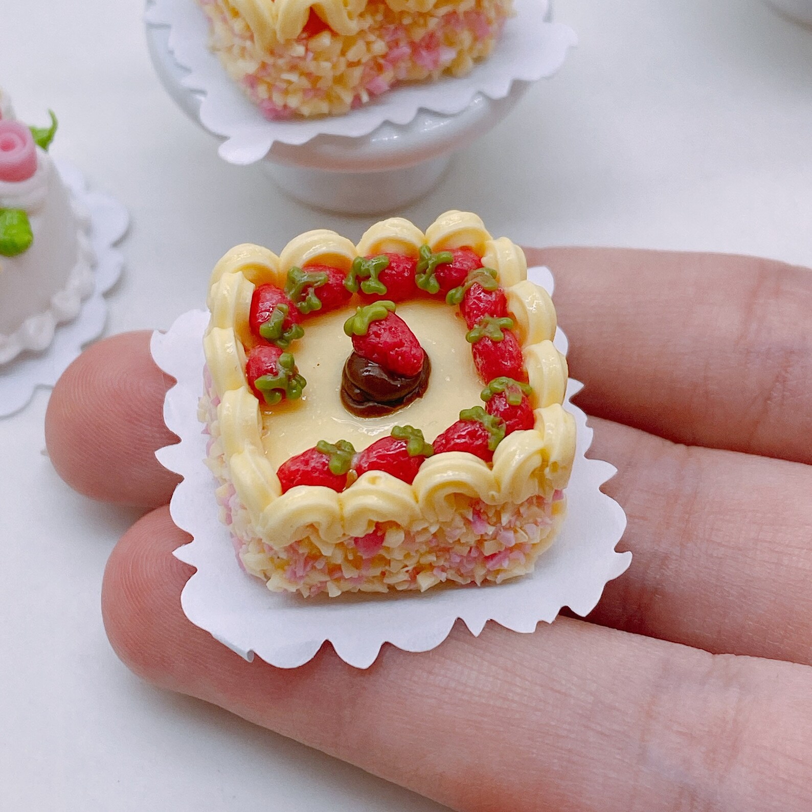 Miniature Fake Cake Miniature Bakery Miniature Sweet - Etsy