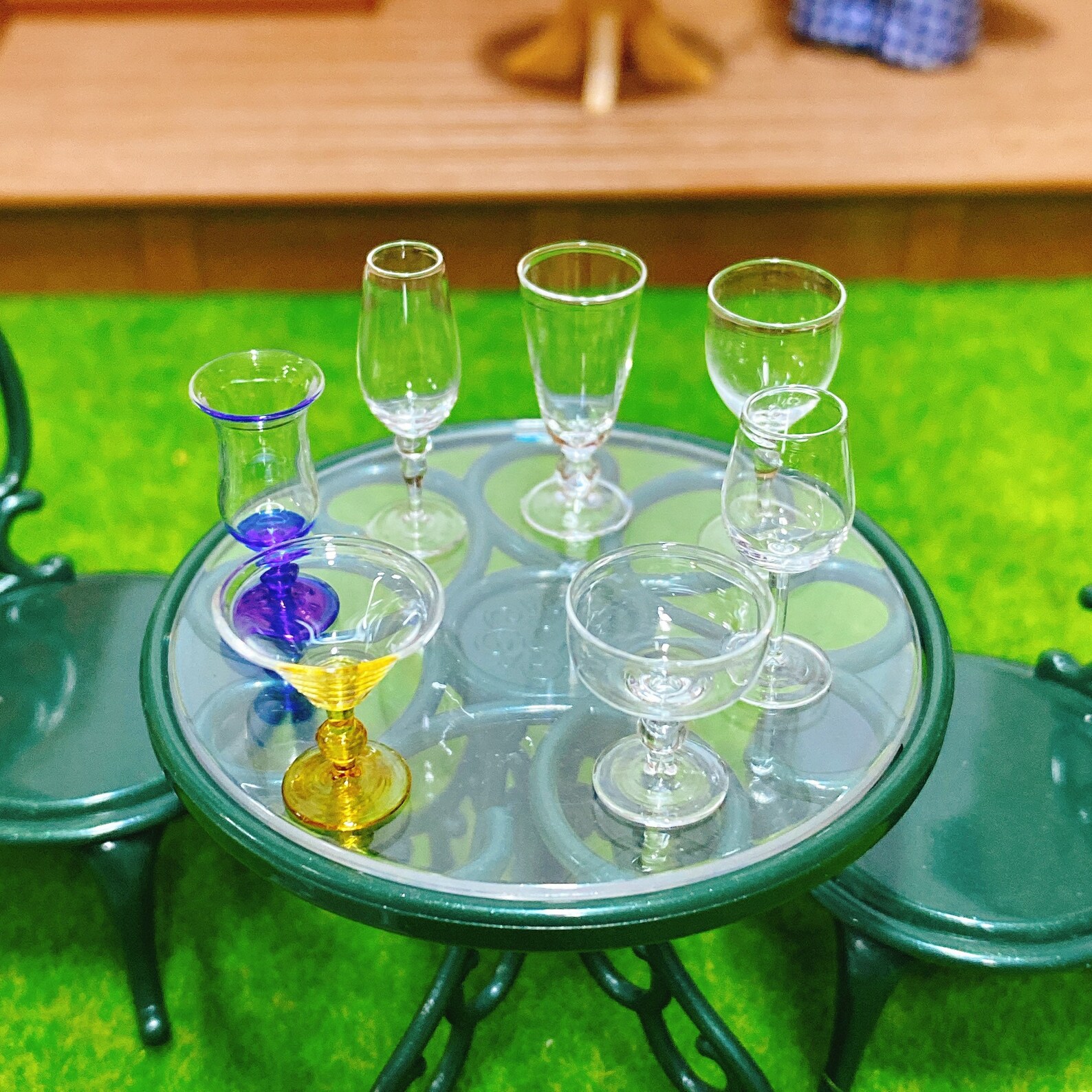 7 Pieces Miniature Glass Miniature Glasses Mixes Pattern - Etsy