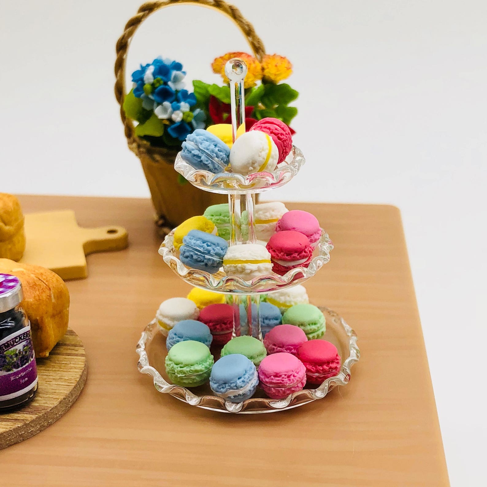 Miniature Macaroons Stand With Macaron 20 Pcs. for Doll's - Etsy