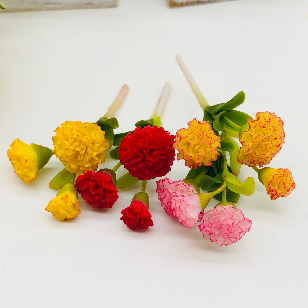 4 Pieces Miniature Flower and Miniature Orchids,miniature Garden ...