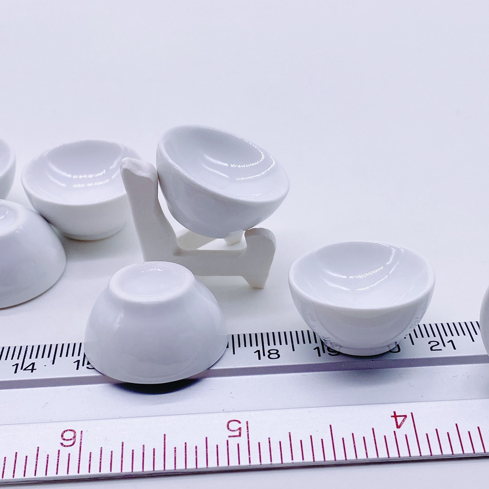 10 Pieces Miniature Ceramic Bowl 2.3 Cm. Decorate for Kitchen | Etsy