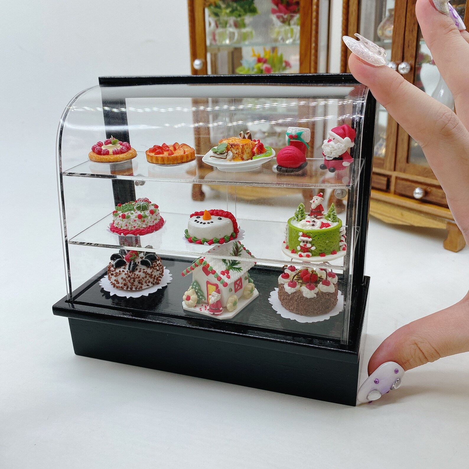 Miniature Showcase Decorate for Dollhouseminiature Bekery - Etsy