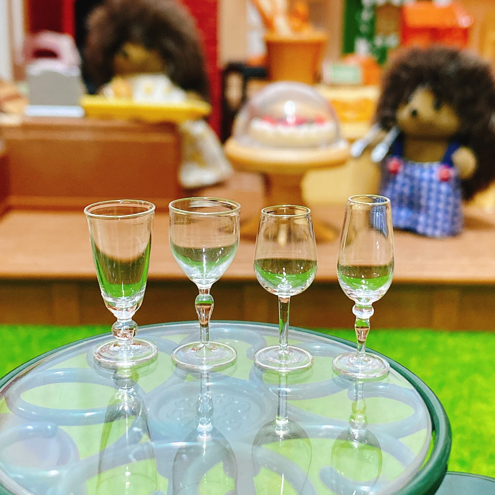 7 Pieces Miniature Glass Miniature Glasses Mixes Pattern - Etsy