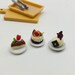 3 Pieces Miniature Mini Cake, Miniature Cake for Doll's House ...