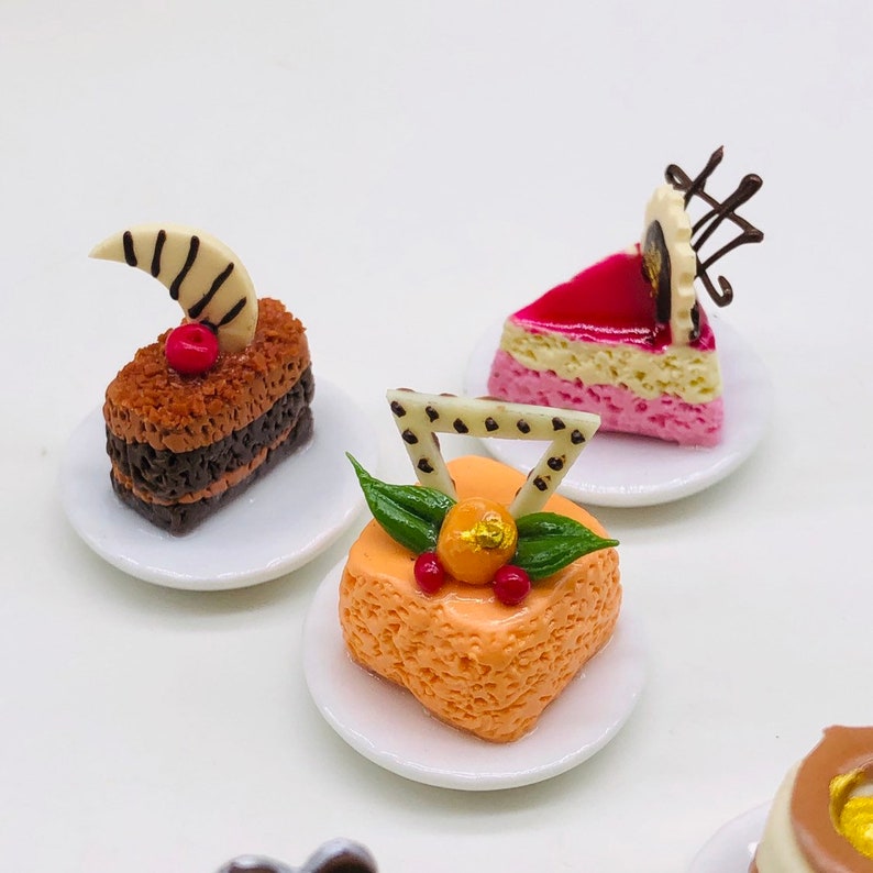3 Pieces Miniature Mini Cake Miniature Fake Cake for - Etsy