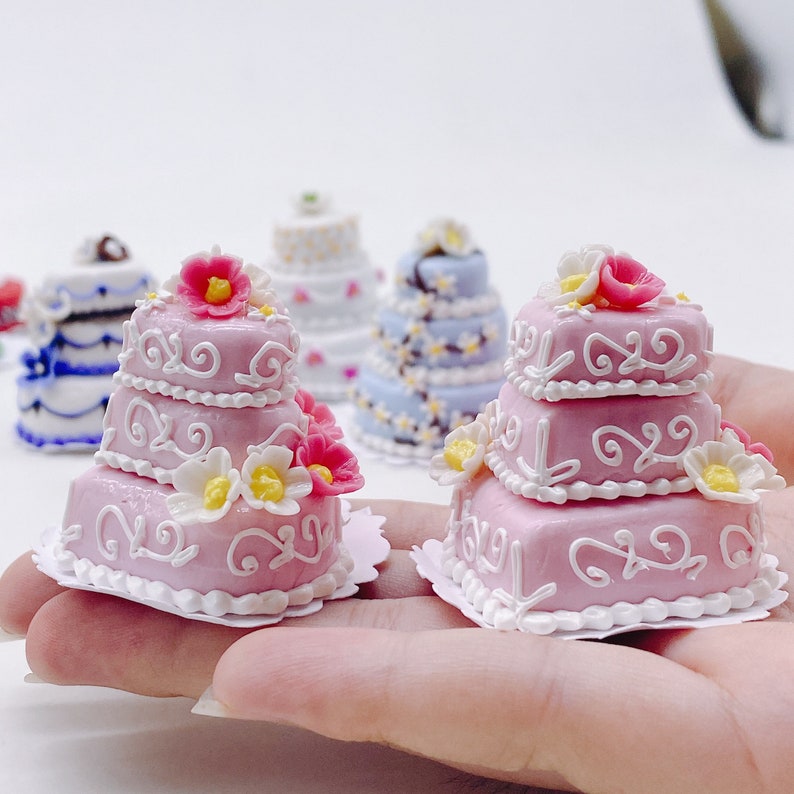 Miniature 3 Layer Sweet Cake Miniature Sweet Cake for - Etsy