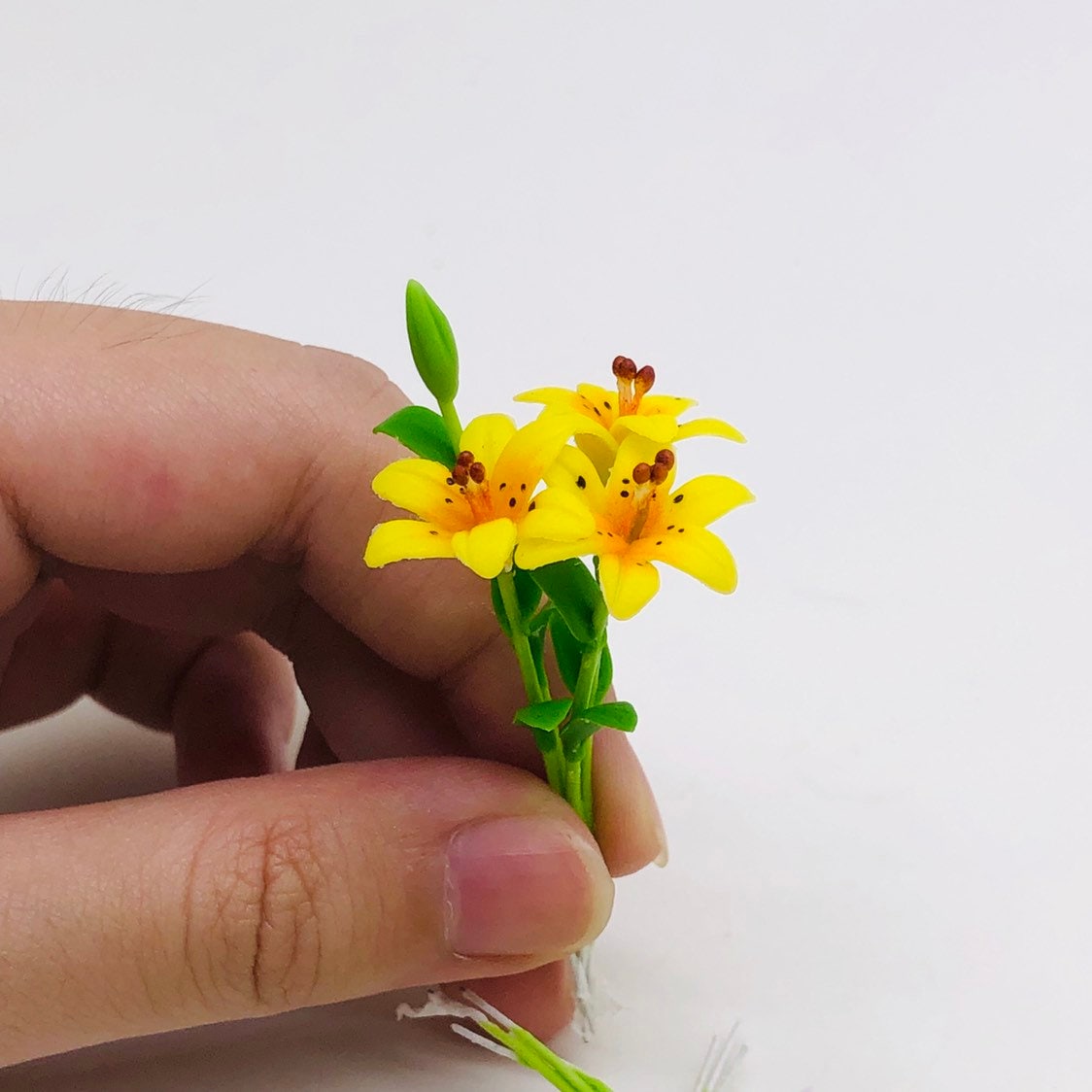 5 Pieces Miniature Lily Flower Miniature Garden Dollhouse - Etsy