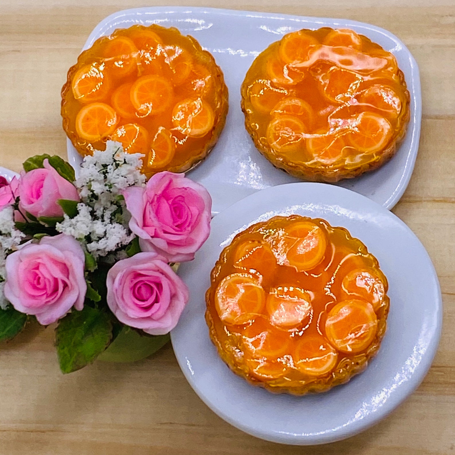 Miniature Tart Miniature Fake Food Miniature Bakery - Etsy