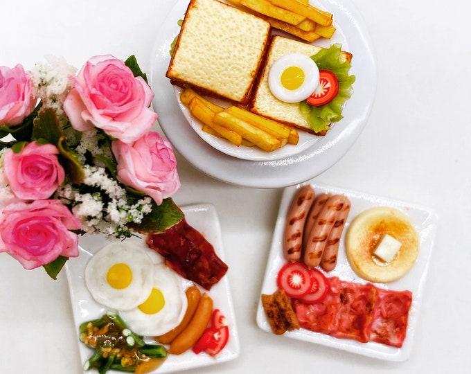 3 Pieces Miniature Fake Food Miniature Food Collection for - Etsy