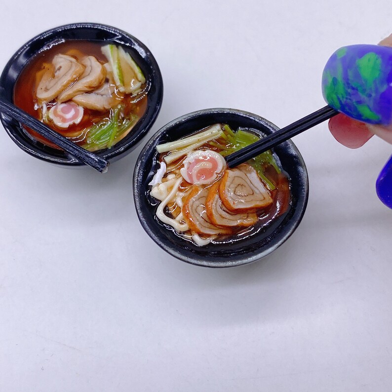 Miniature Ramen Japanese Cuisine in Ceramic Bowl Size 25 Mm - Etsy