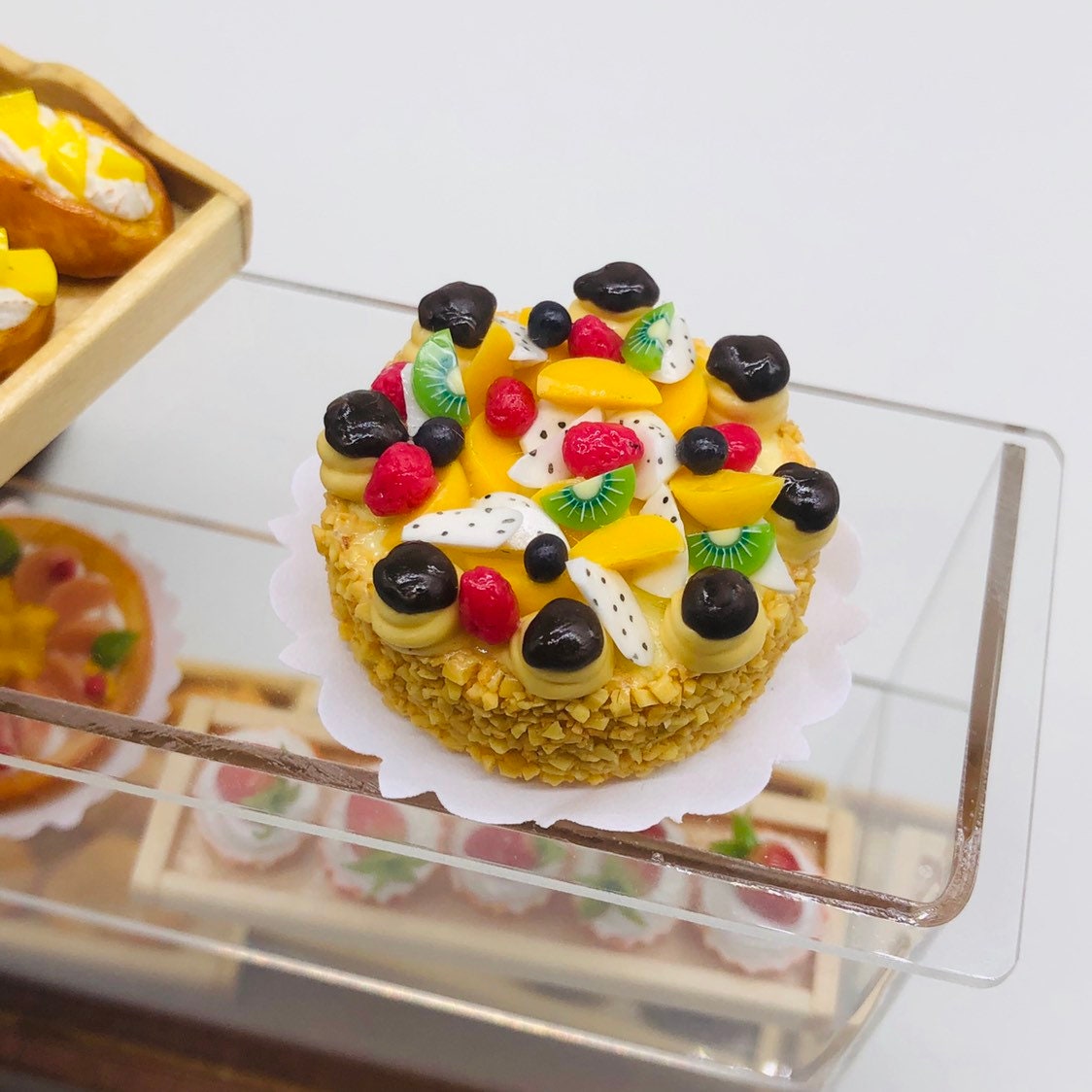 Miniature Fruit Cakeminiature Fake Food Miniature Sweet | Etsy