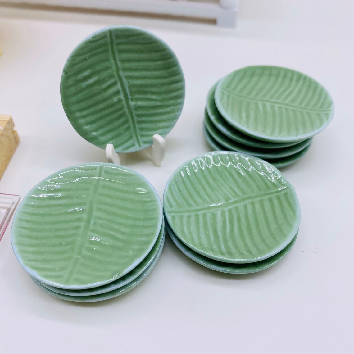 10 Pieces Miniature Ceramic Plate Decorate for Dolls House - Etsy