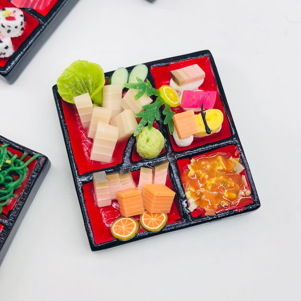 Miniature Japanese Cuisine Bento Set Miniature Food - Etsy