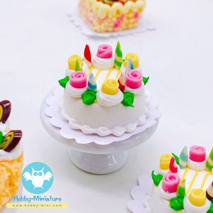 Miniature Fake Cake, Miniature Bakery, Miniature Sweet, Dollhouse Cake ...