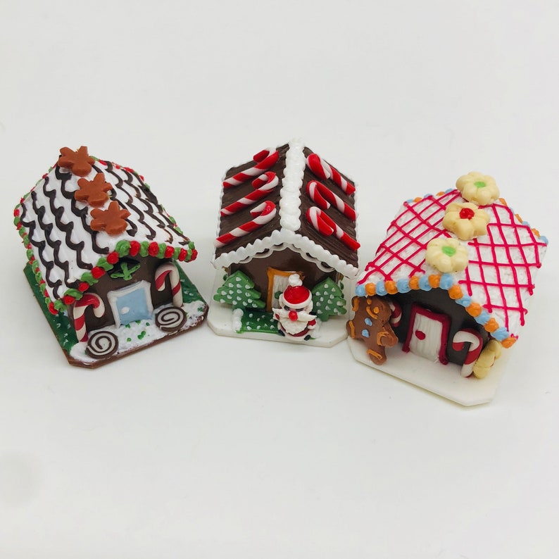 Miniature Gingerbread House 3DMiniature Christmas | Etsy