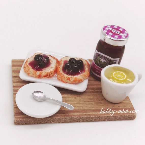Miniature Breakfast Setminiature Bakeryminiature Breaddolls | Etsy