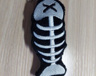 Articulated Fish Bones Toy / Keychain - Flexi 3D Printed Gift (sea ...