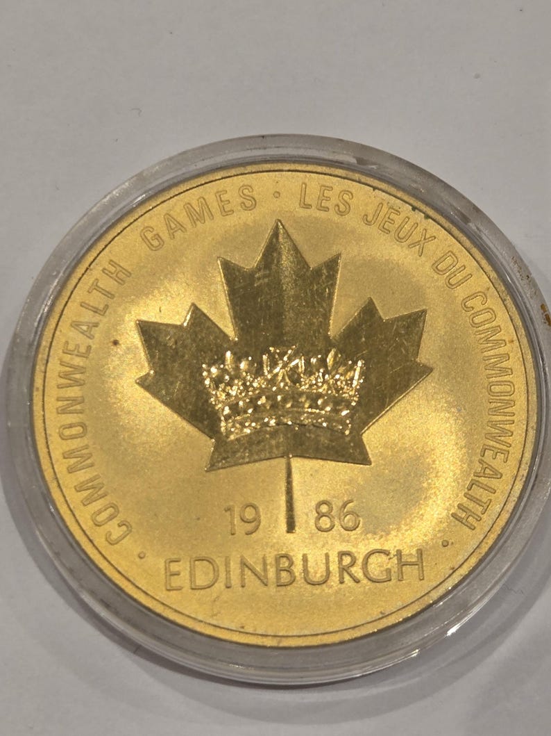 1986 Edinburgh Commonwealth Games the Canadians Medal - Etsy
