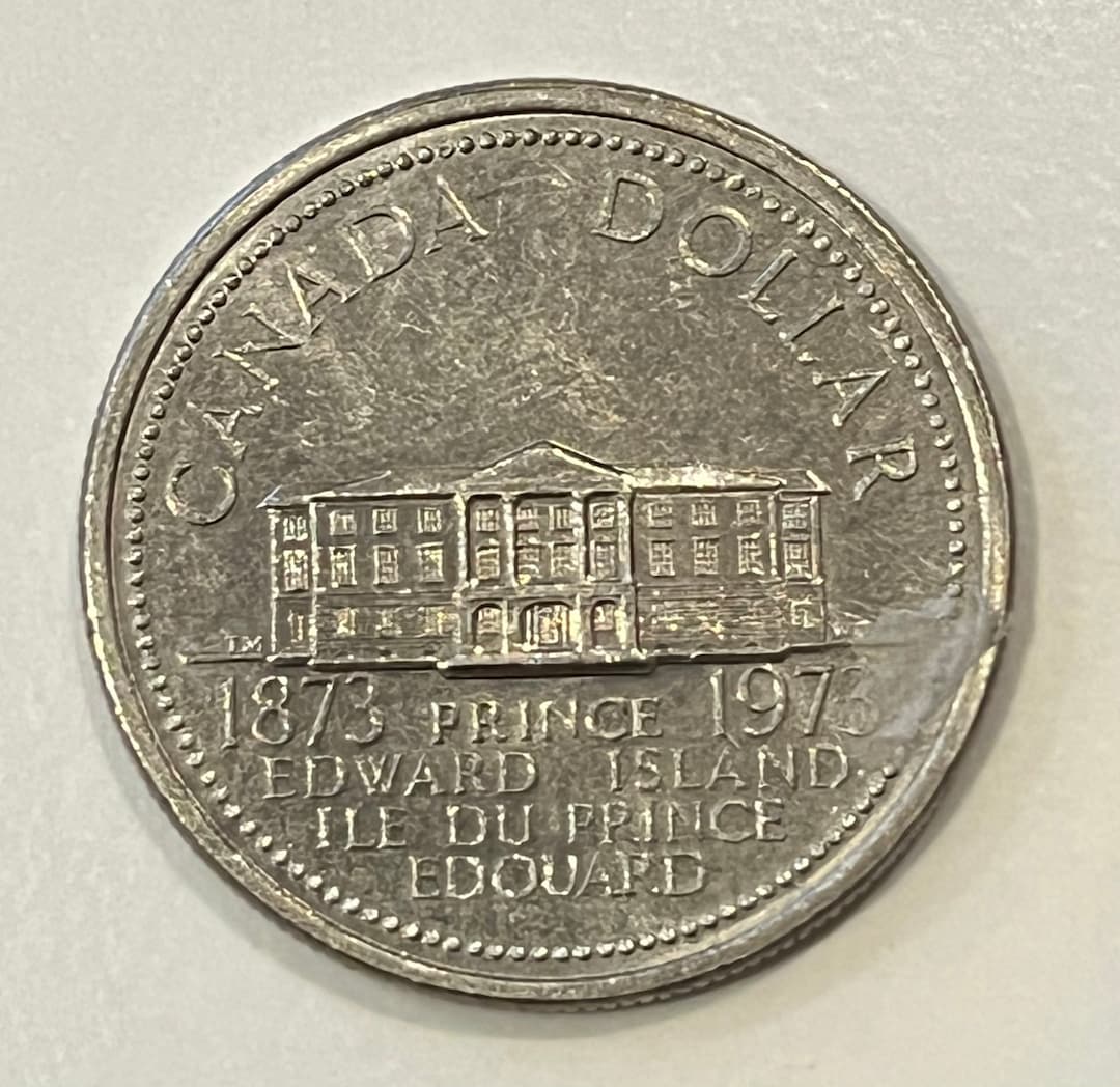 1973 Canada One 1 Dollar Prince Edward Island 1873-1973 Commemorative ...