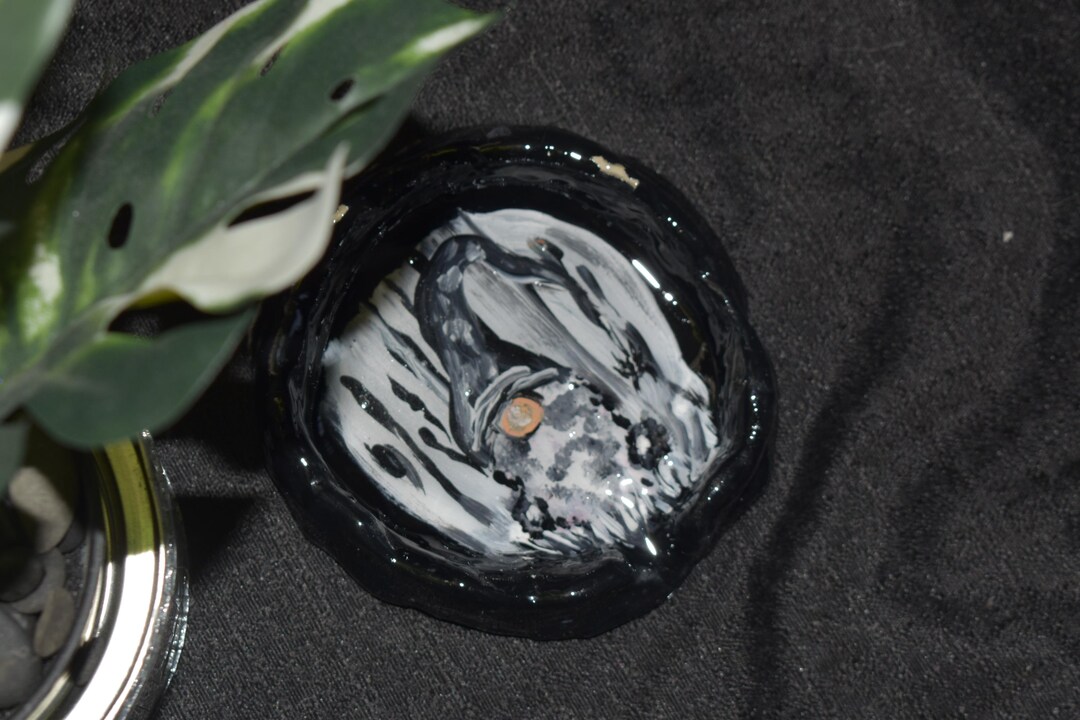 Hand-painted Clay Ashtray Goth Gnome - Etsy