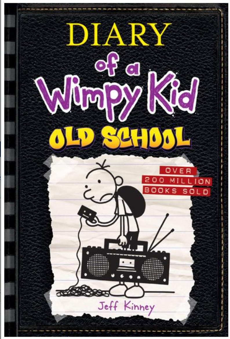 Diary of a Wimpy Kid: Old School, Hardcover Book #10 - Etsy