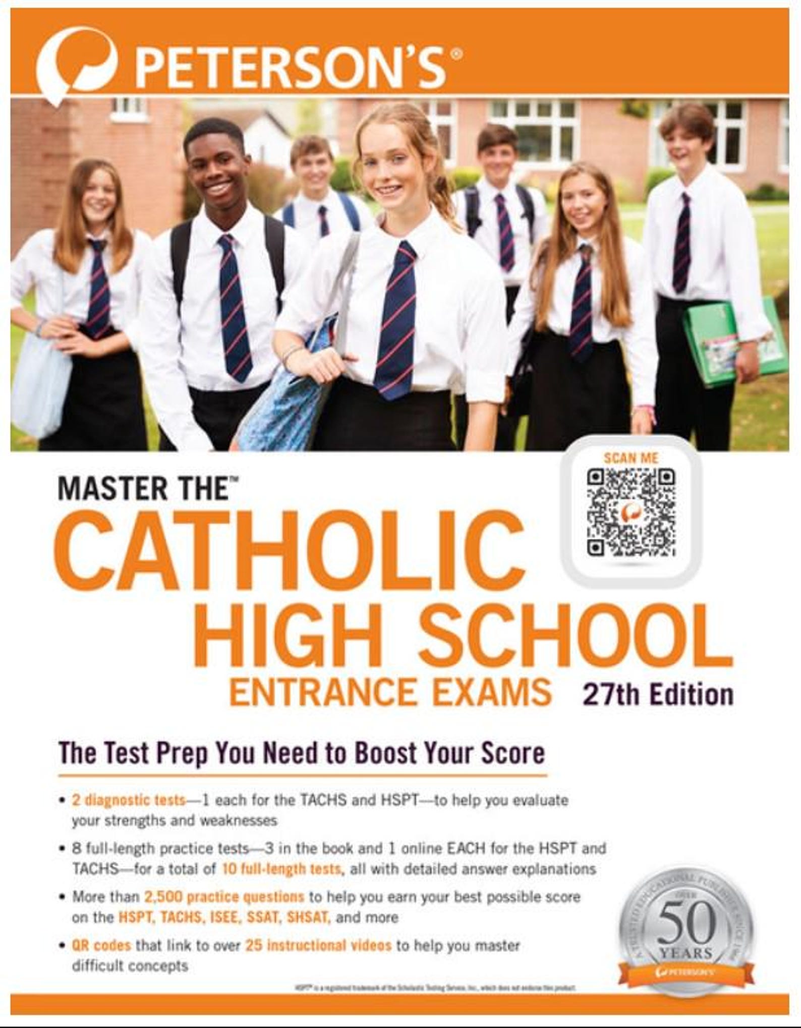 Catholic High School Entrance Exam Prep: HSPT & TACHS Study Guide - Etsy