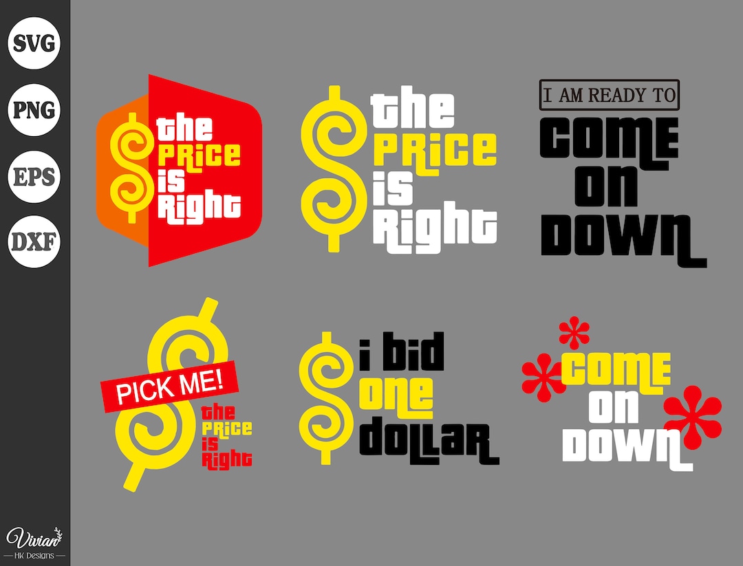 The Price is Right, Svg, EPS, DFX, PNG, Cricut, Digital Download - Etsy