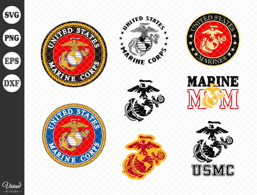 Usmc, Eagle Globe & Anchor,us Marines Corps, Svg, EPS, DFX, PNG, Cricut ...