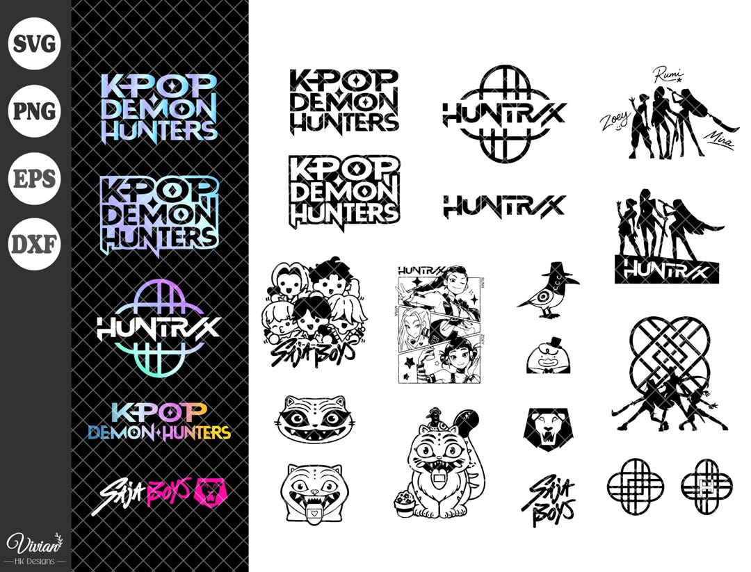 Kpop Demon Hunter, Sa-ja Boy, Svg, EPS, DFX, PNG, Cricut, Digital ...