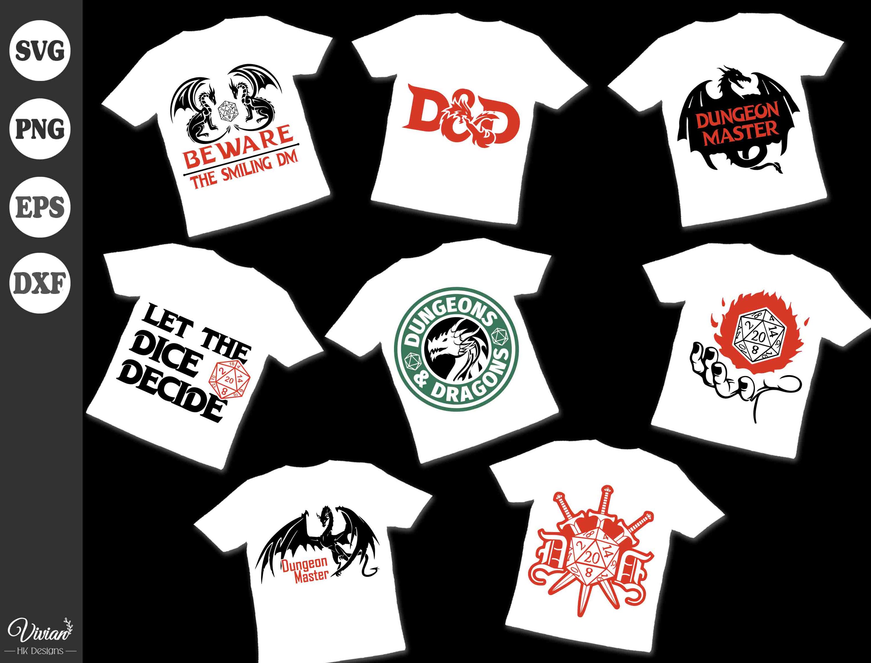 Dungeons and Dragons, Svg, EPS, DFX, PNG, Cricut, Digital Download - Etsy